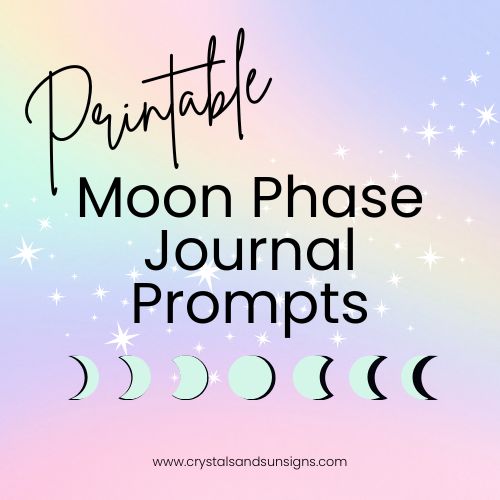 Moon Phase Journal Pages | Crystals and Sun Signs